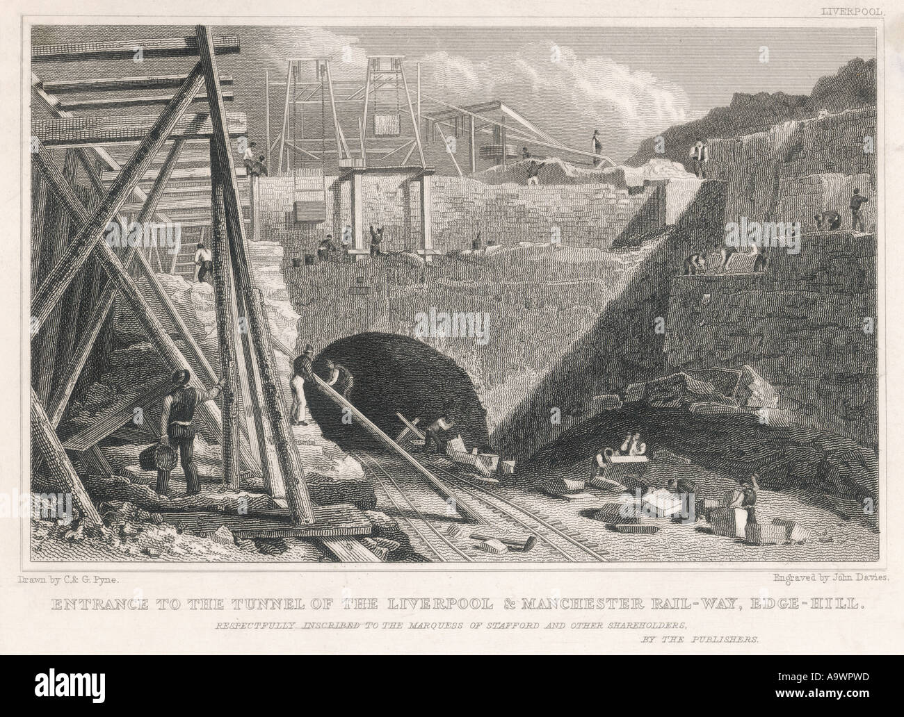 1830 liverpool and manchester railway hi-res stock photography and ...