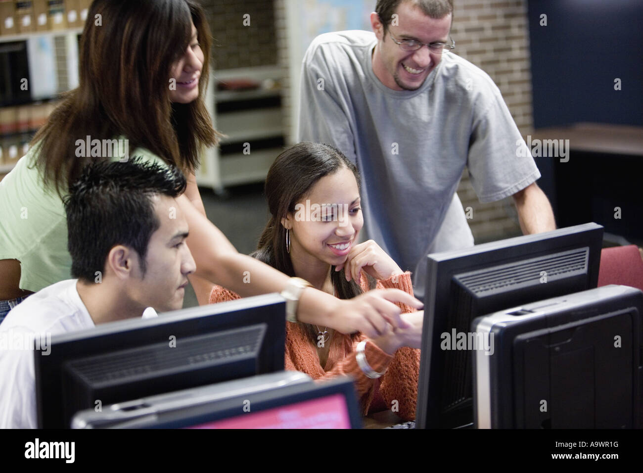Diverse students standing using hi-res stock photography and images - Alamy