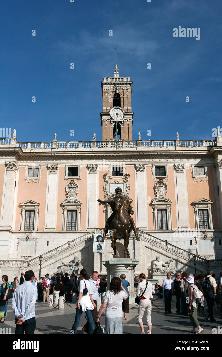 Palazzo Senatorio in Rome Italy Stock Photo - Alamy