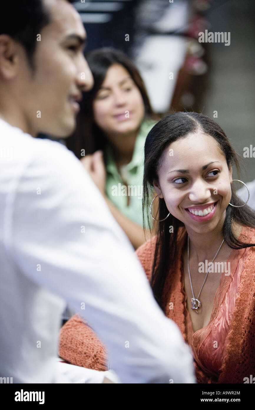Young woman with friends Stock Photo - Alamy