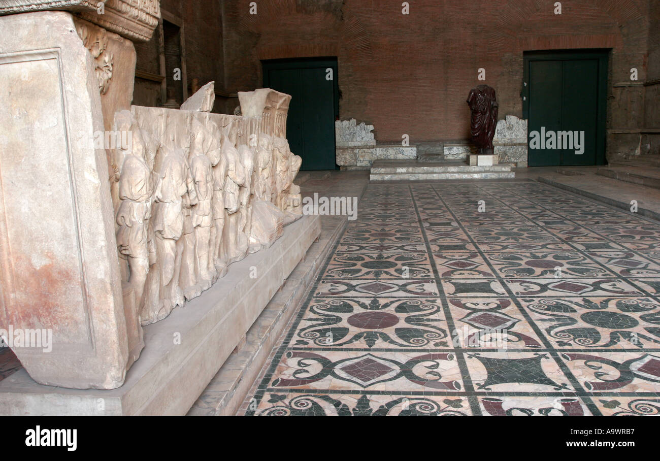 Interior of the Curia in the Roman Forum in Rome Italy Stock Photo - Alamy