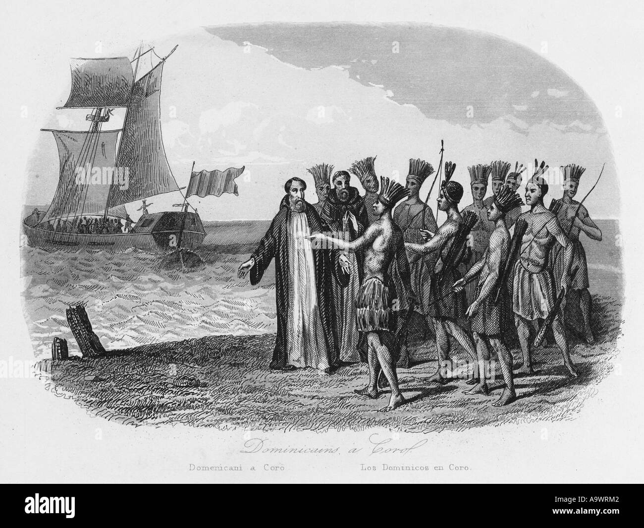 The natives of venezuela Black and White Stock Photos & Images - Alamy