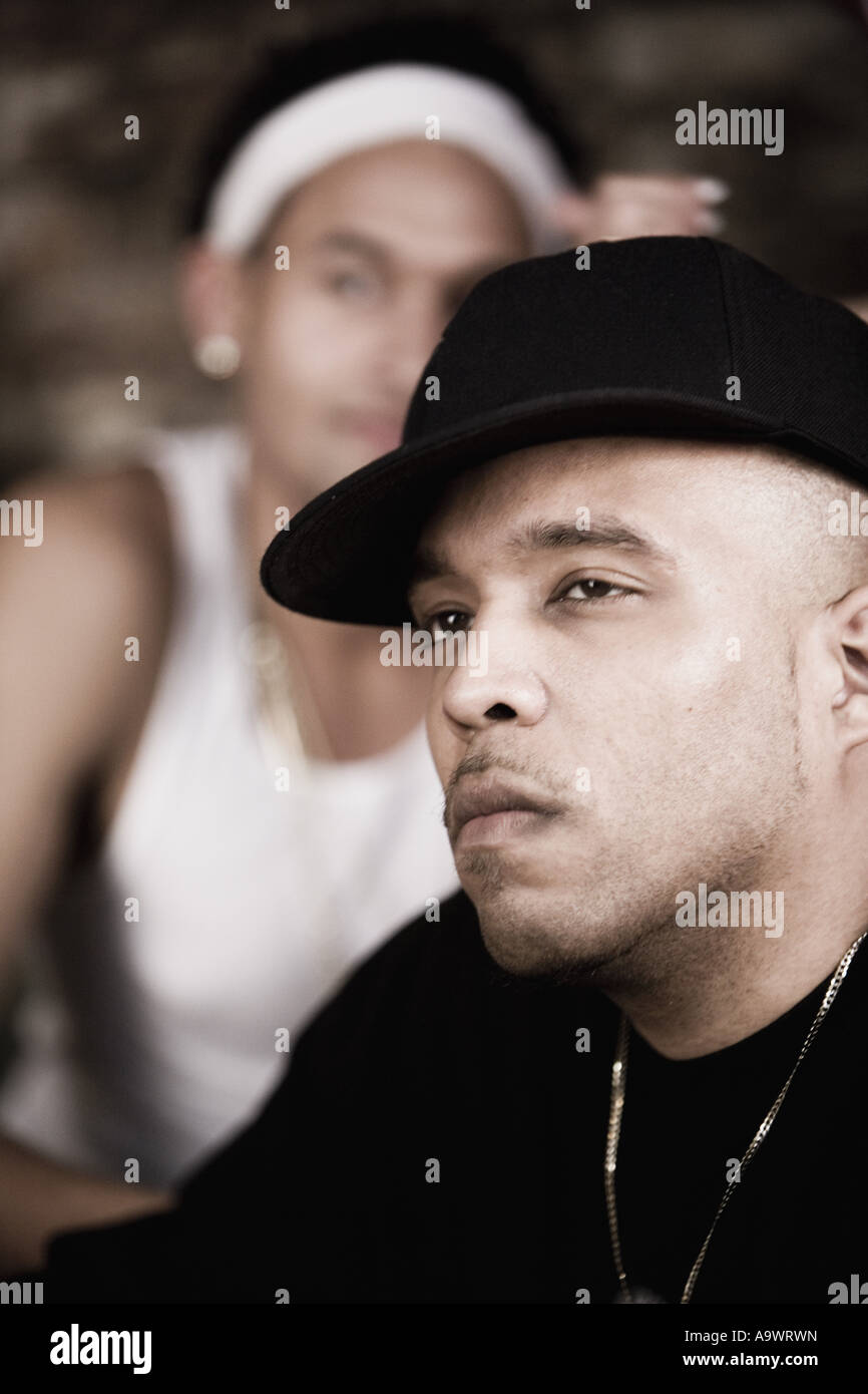 Head-shot of young men in hip-hop fashion Stock Photo - Alamy