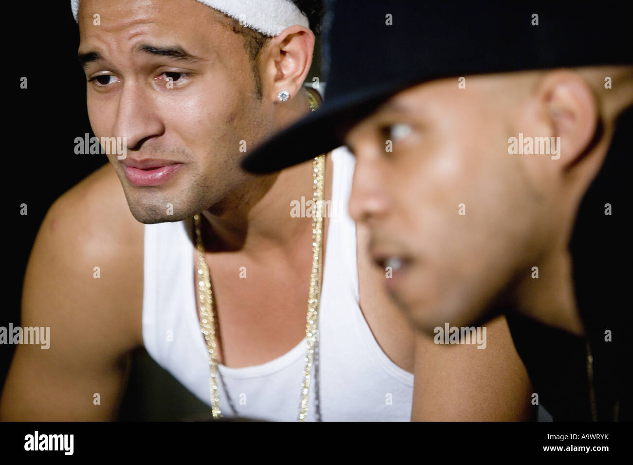Head-shot of young men in hip-hop fashion Stock Photo - Alamy