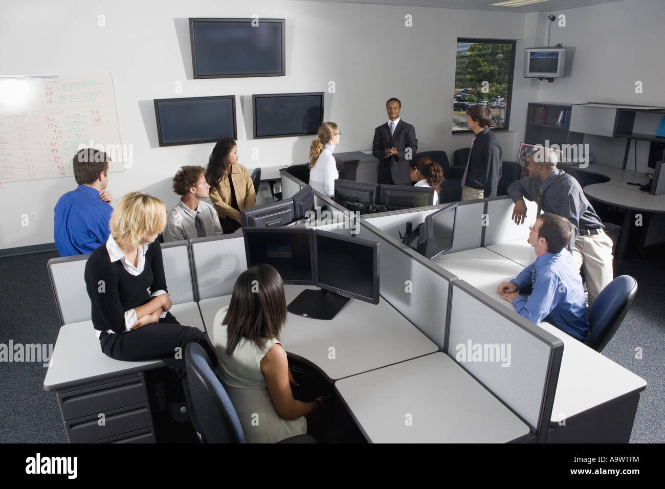 Office Workers Cubicles High Resolution Stock Photography and Images - Alamy