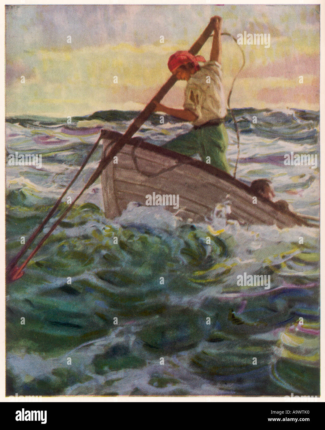 Moby Dick Tashtego Bows Stock Photo - Alamy