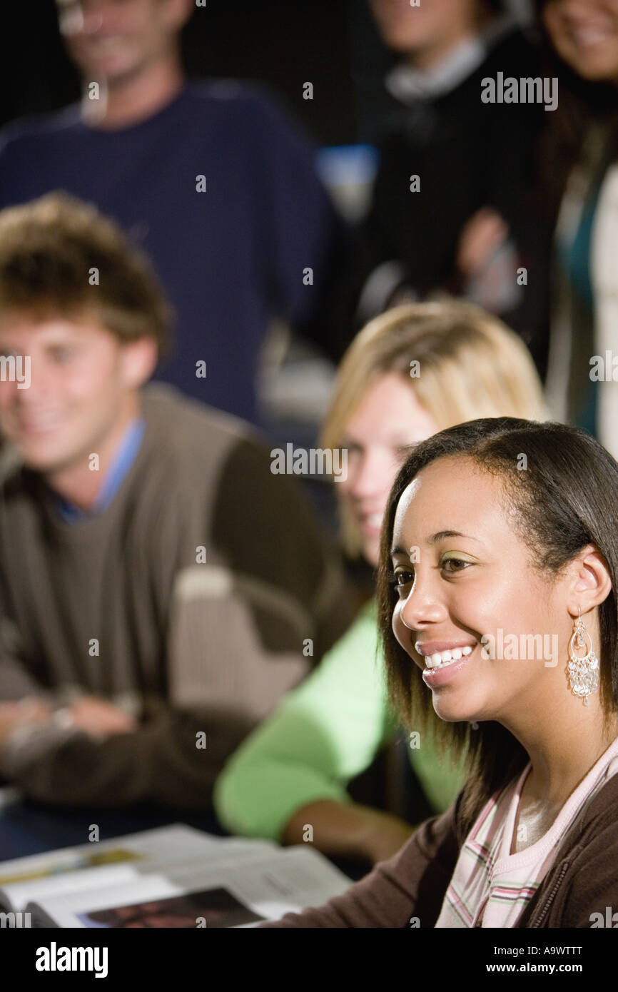 Students sitting in the classroom Stock Photo - Alamy