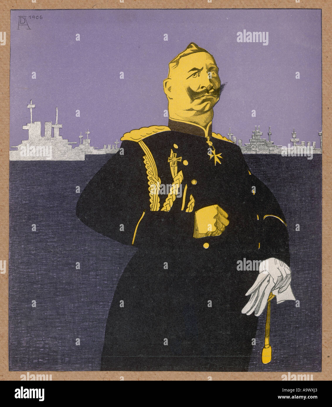 Wilhelm Ii Caricature Stock Photo - Alamy