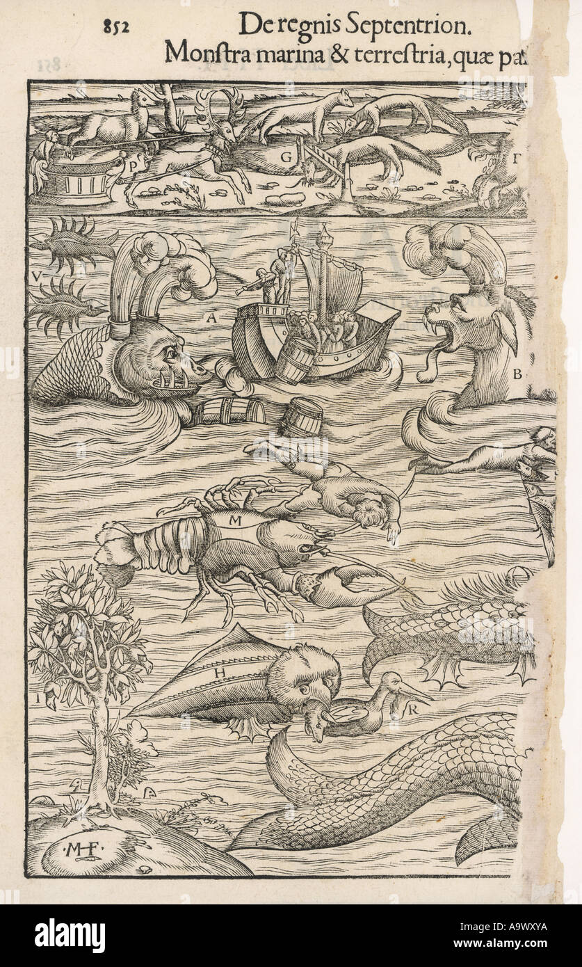 Folklore Sea Serpent Stock Photo - Alamy