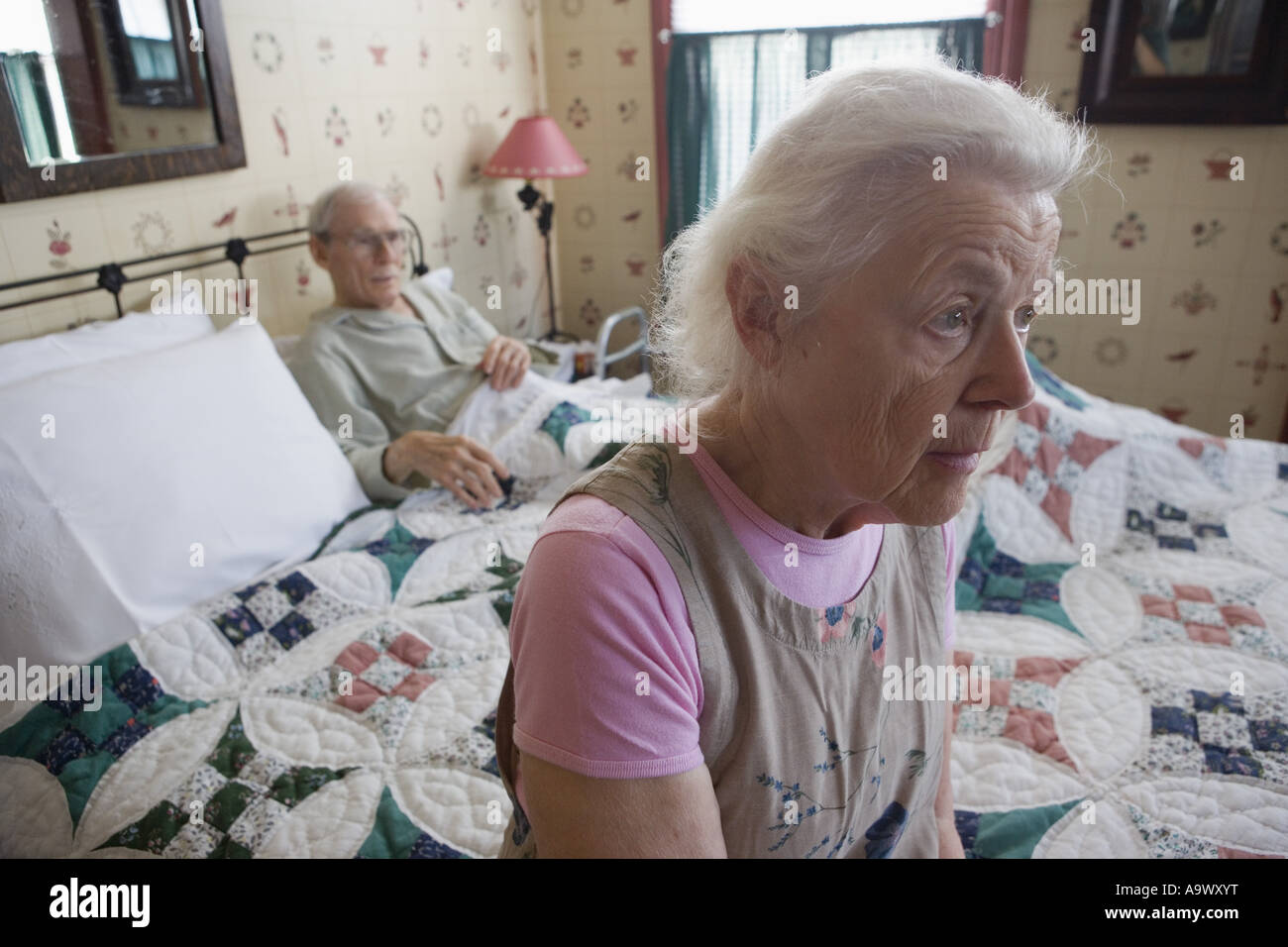 Bedridden elderly man hi-res stock photography and images - Alamy
