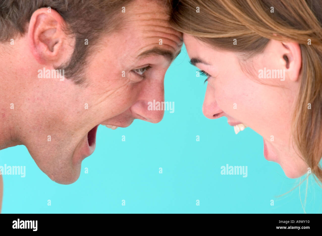 Man face close up confrontation hi-res stock photography and images - Alamy