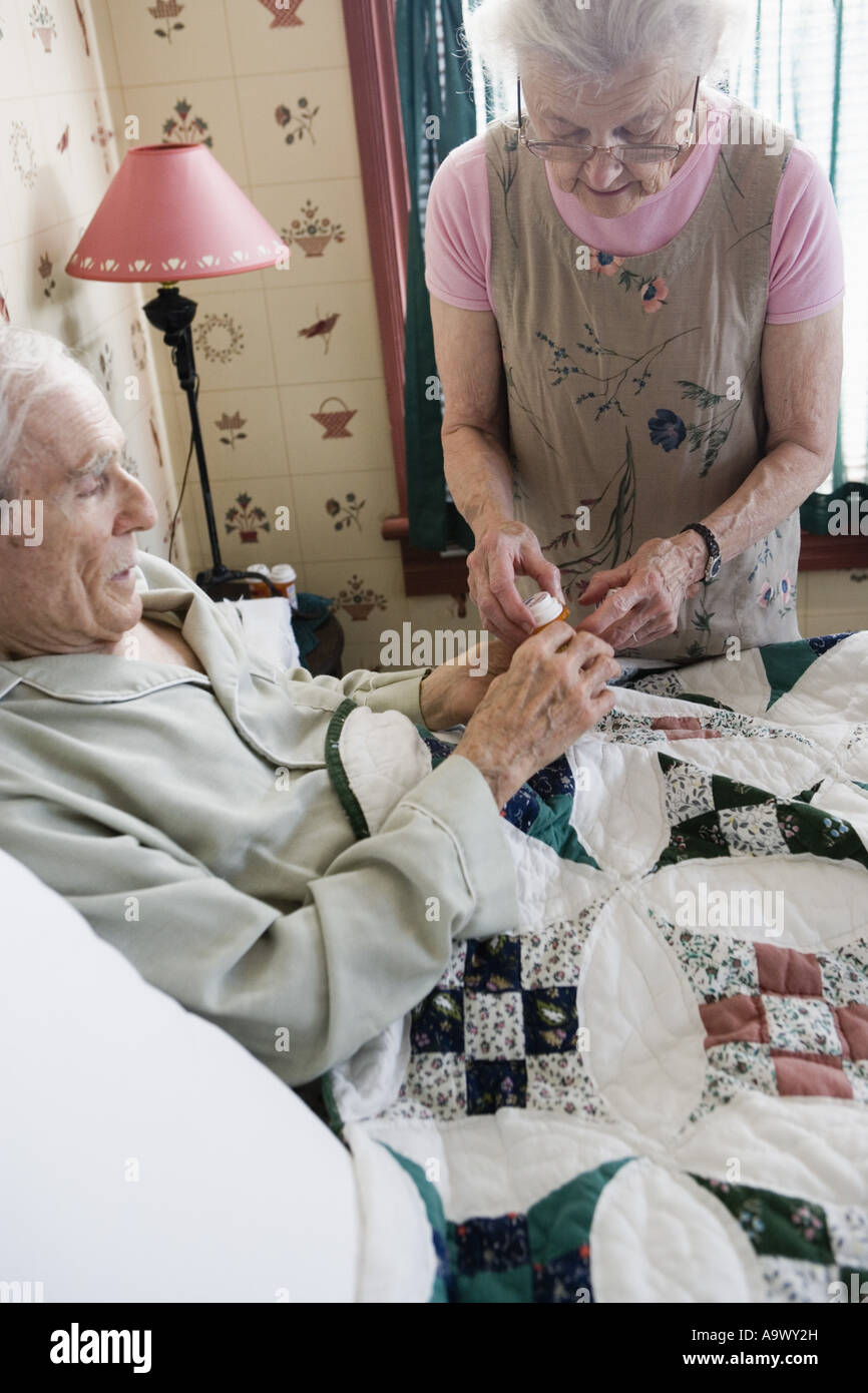 Cropped view ill senior hi-res stock photography and images - Alamy