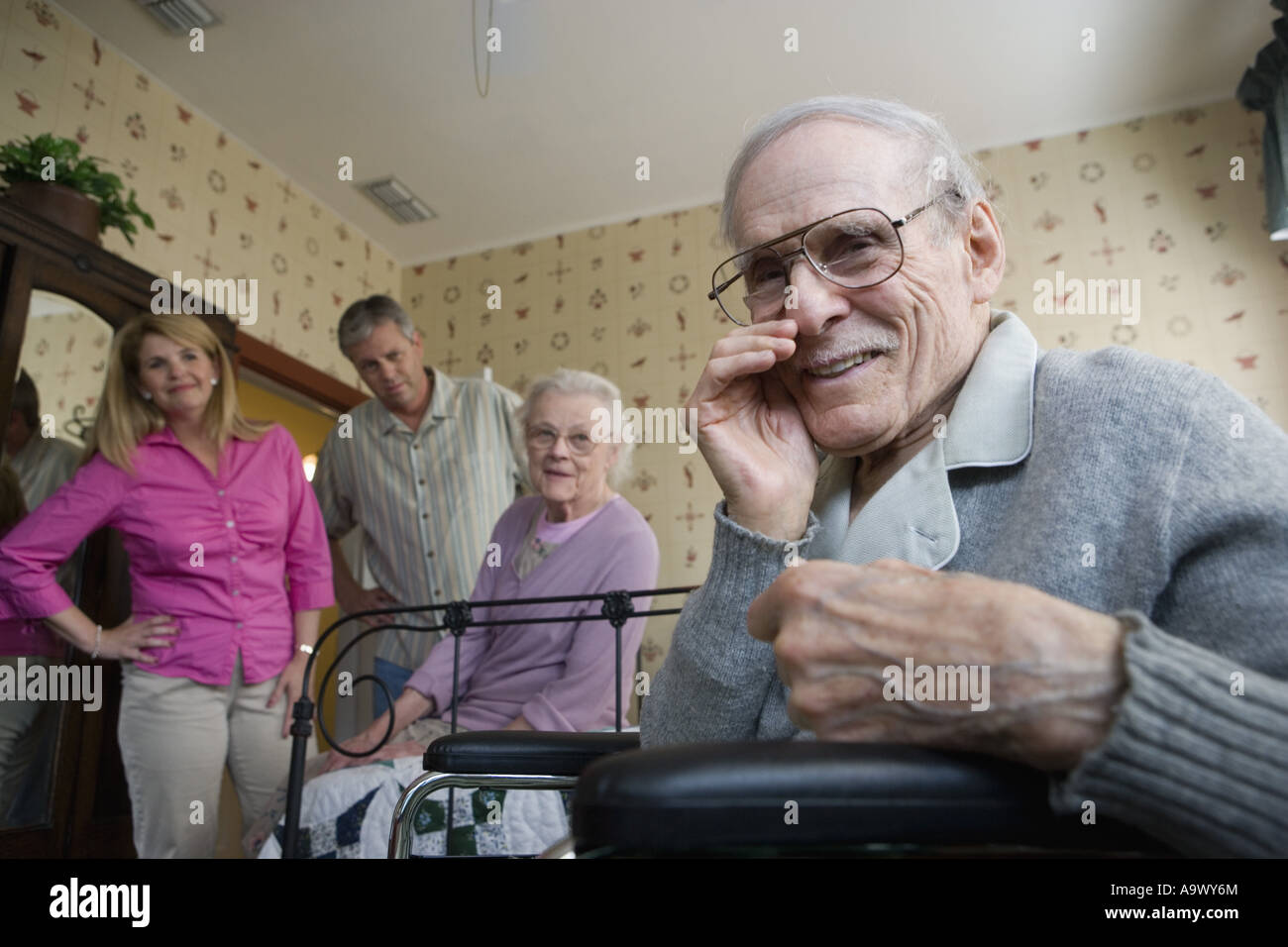 Children whispering parents hi-res stock photography and images - Alamy