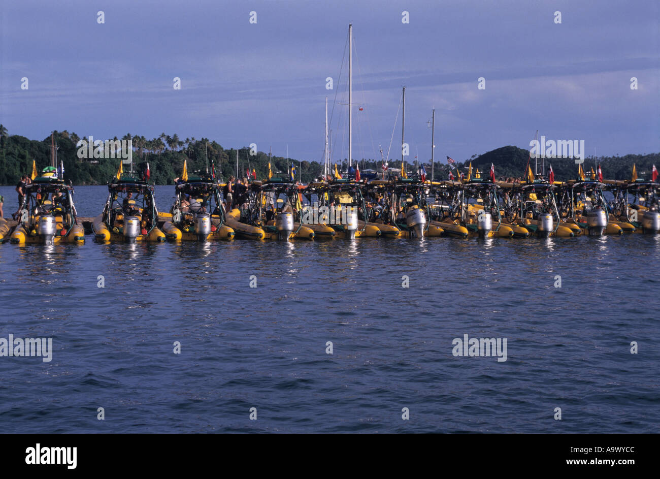 Camel Trophy Ribtec RIBs in Tonga Stock Photo - Alamy