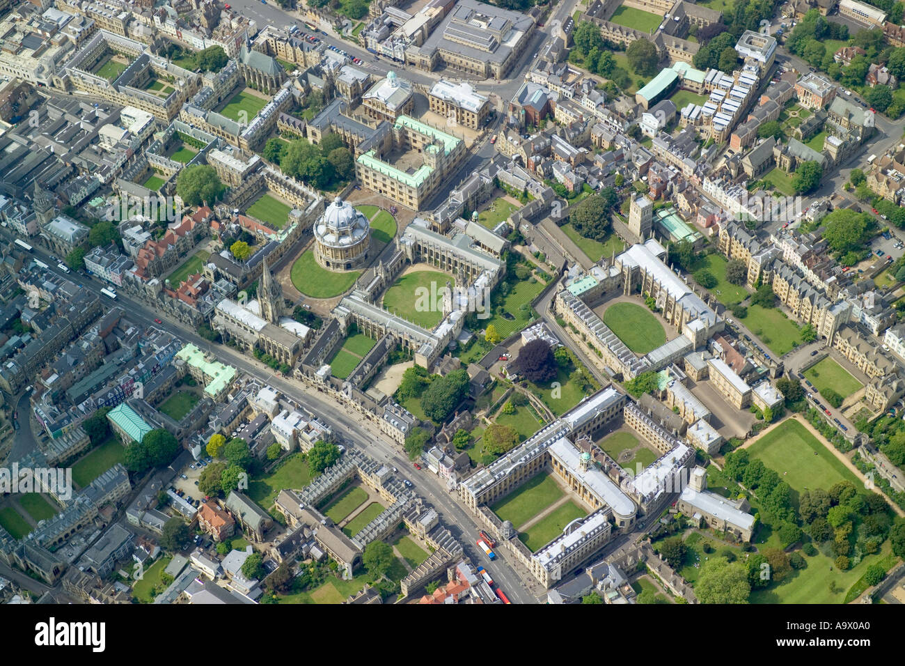 Aerial view of Oxford England Stock Photo - Alamy