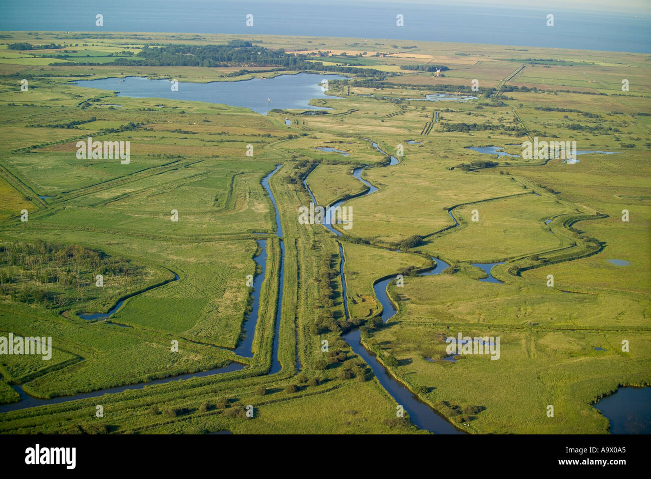 Norfolk broads aerial hi-res stock photography and images - Alamy