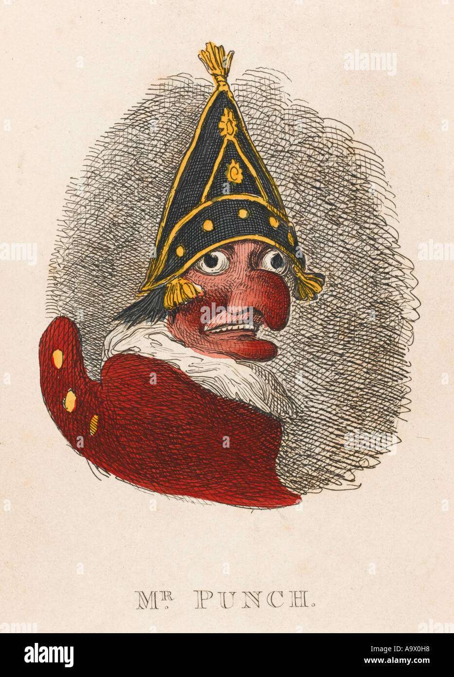 Portrait Of Mr Punch Stock Photo - Alamy
