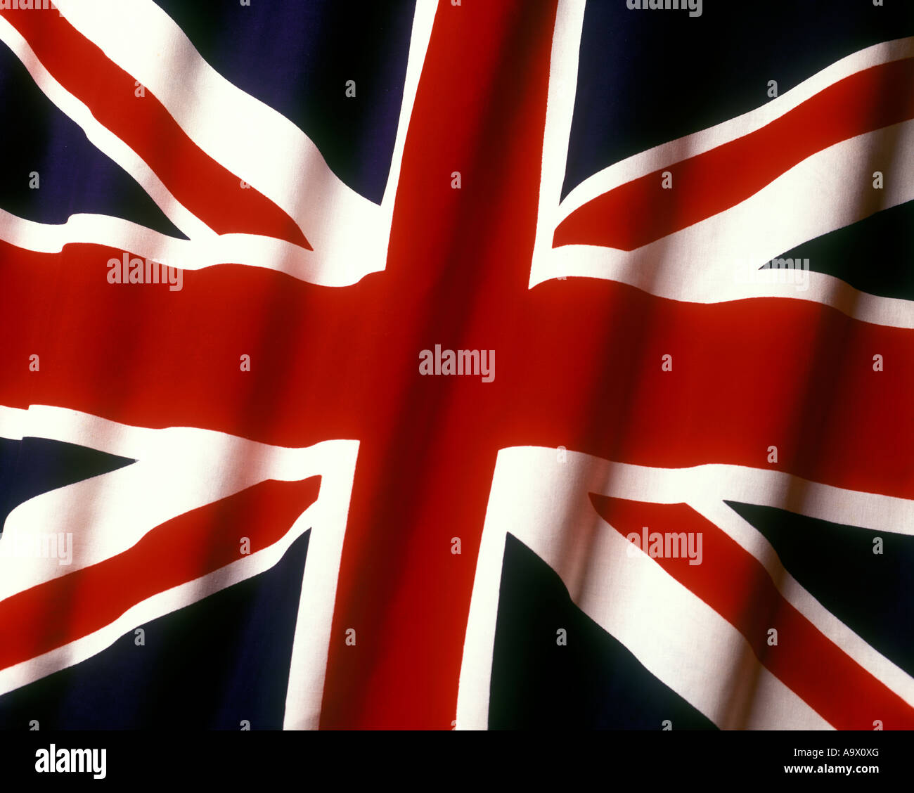 BRITISH UNION JACK FLAG MADE OF STITCHED COTTON BUNTING Stock Photo - Alamy