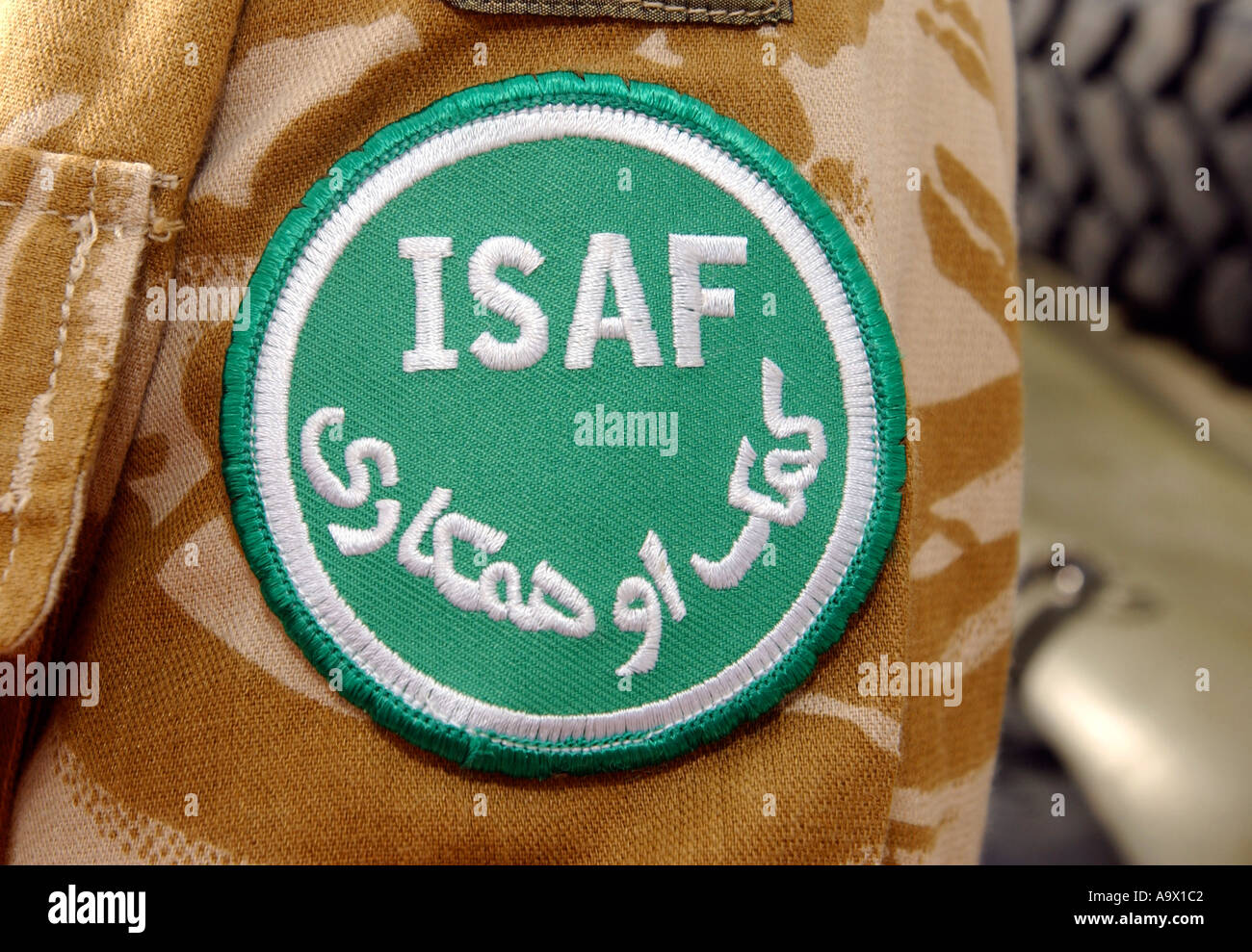 International Security Assistance Force badge Stock Photo - Alamy