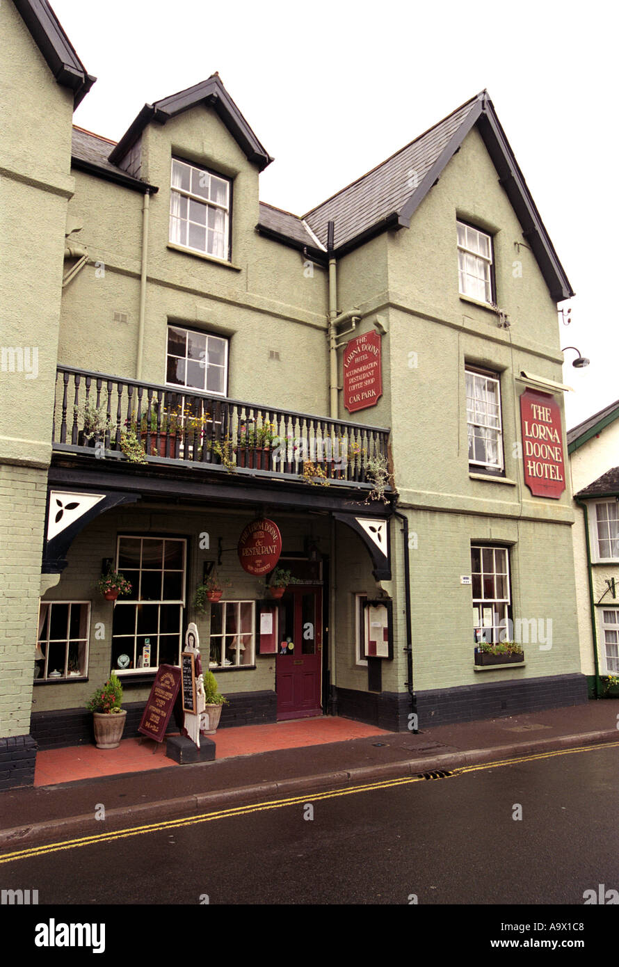 Lorna Doone Hotel in Porlock in North Devon Stock Photo - Alamy
