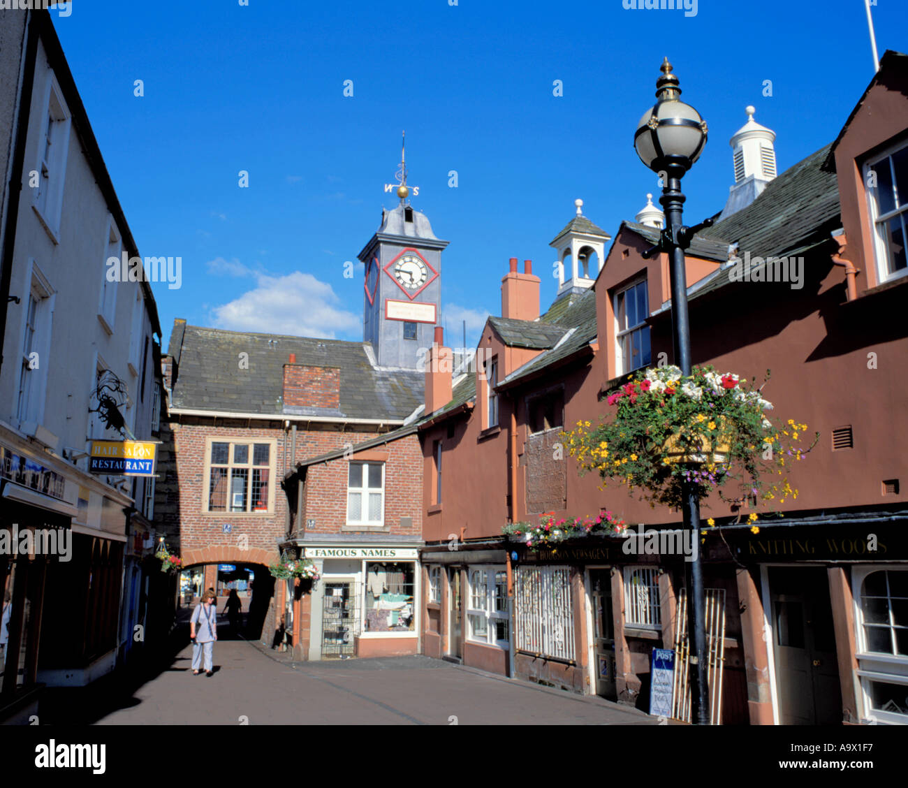 Rear of the 18th century Old Town Hall, Carlisle, Cumbria, England, UK ...