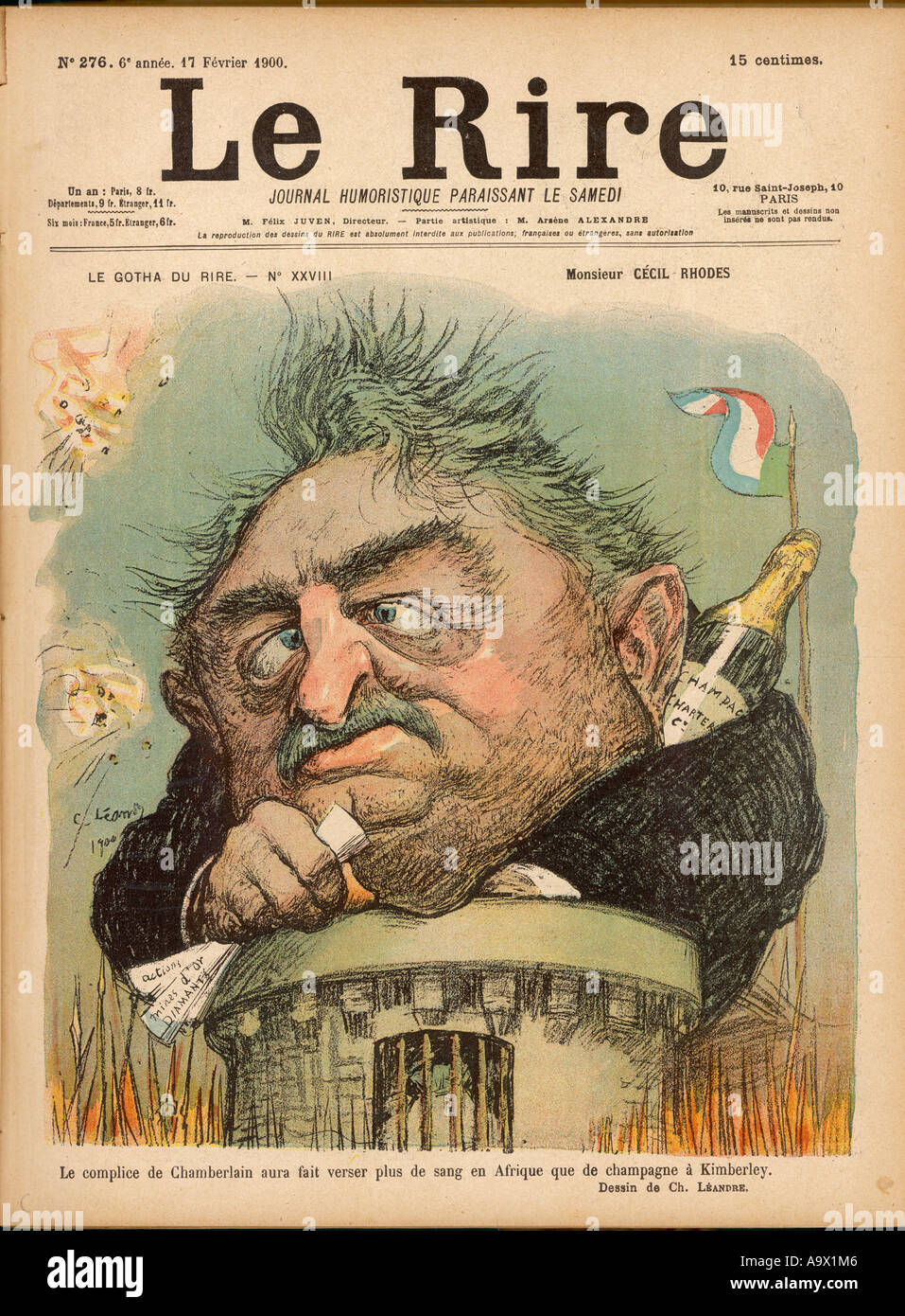 Cecil Rhodes Rire 1900 Stock Photo - Alamy