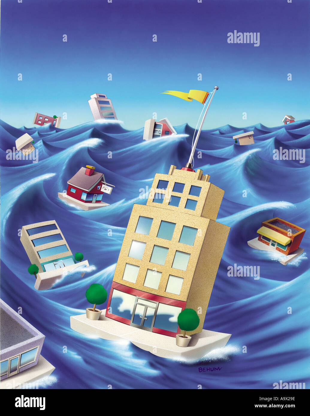 Keeping your business afloat Stock Photo - Alamy