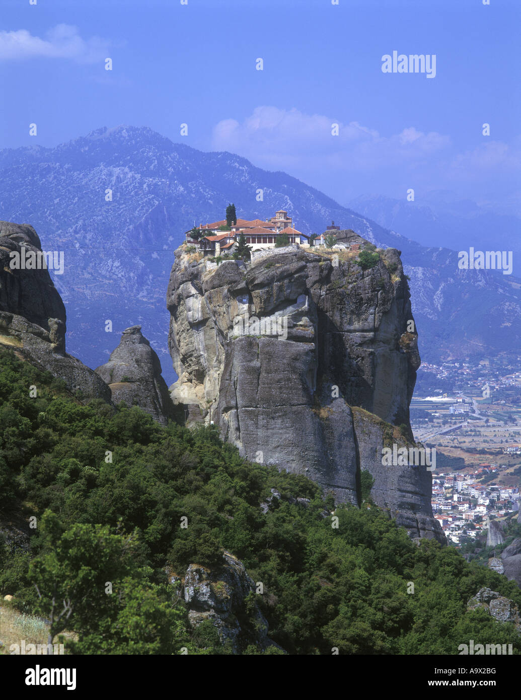 MONASTERY OF THE HOLY TRINITY METEORA GREECE Stock Photo - Alamy