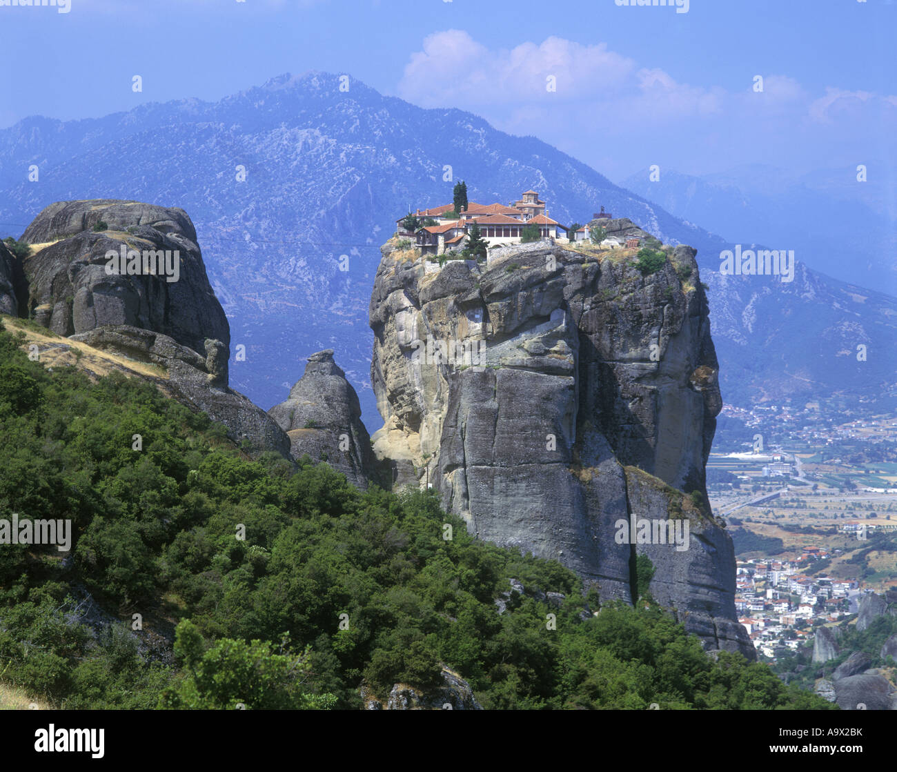 MONASTERY OF THE HOLY TRINITY METEORA GREECE Stock Photo - Alamy