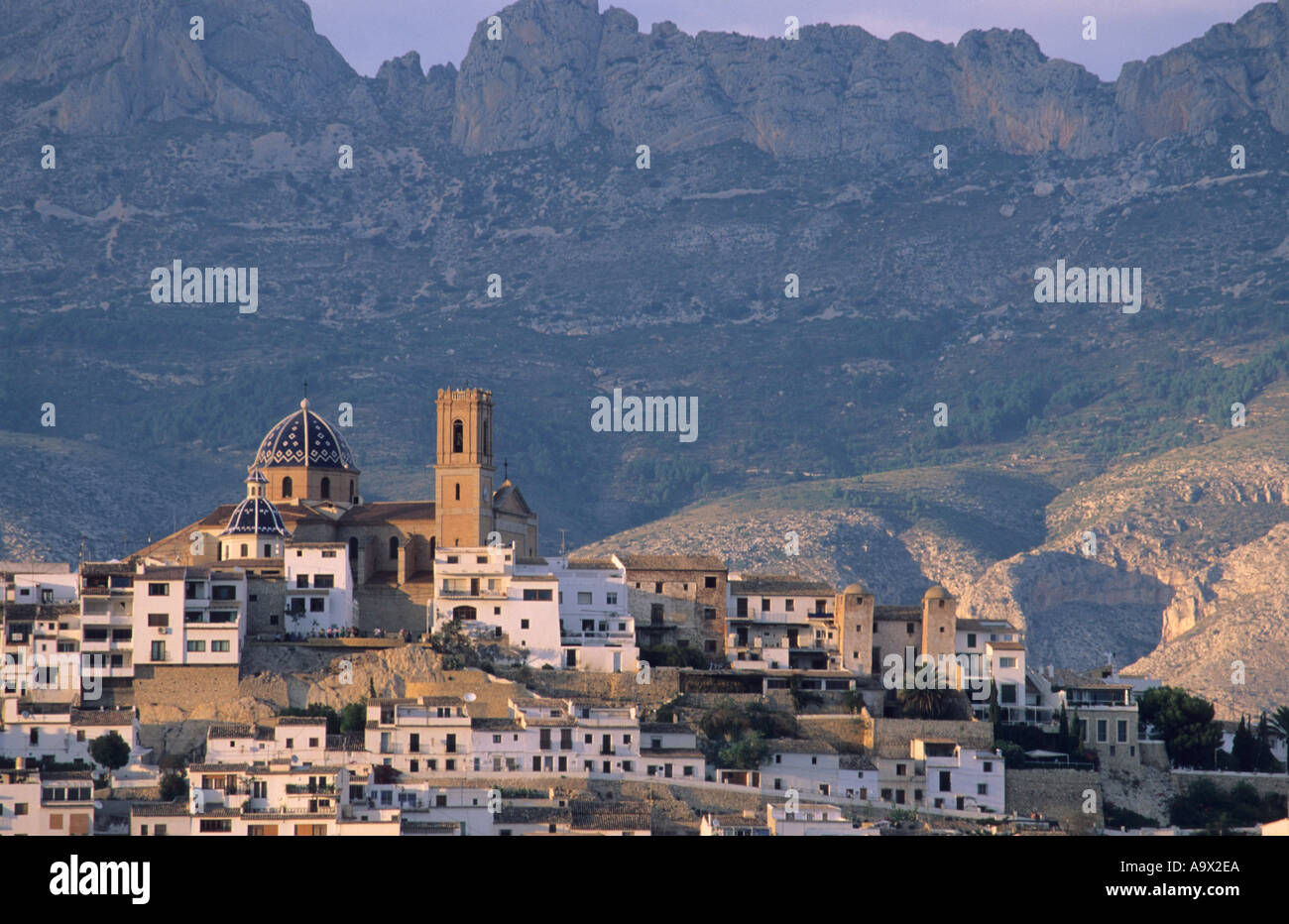Altea old town picturesque streets and architecture hi-res stock ...
