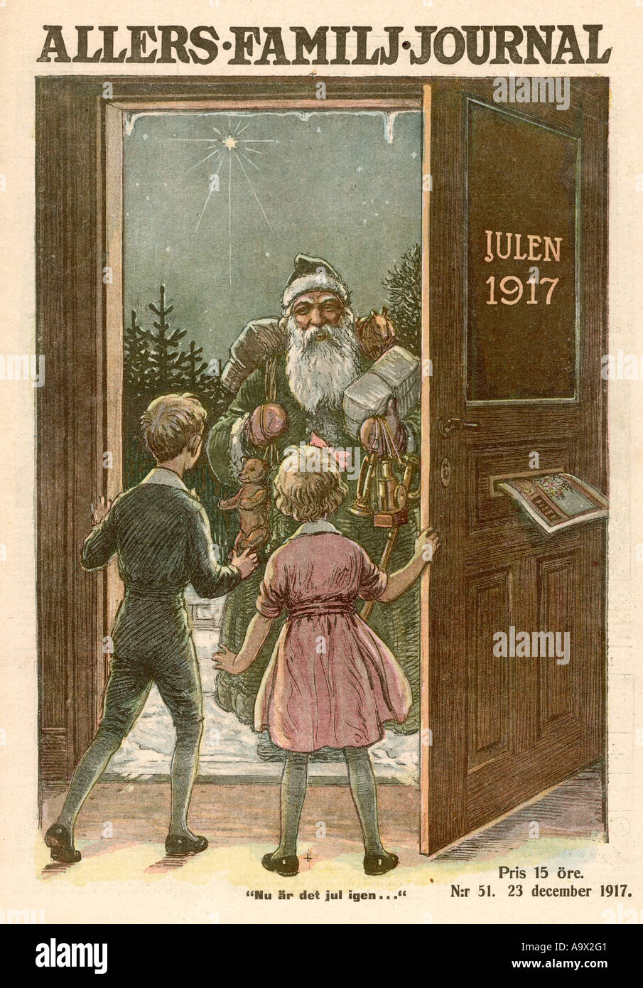 Santa In Sweden Stock Photo - Alamy