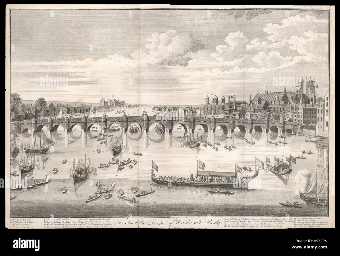 London Westminster C1700 Stock Photo - Alamy