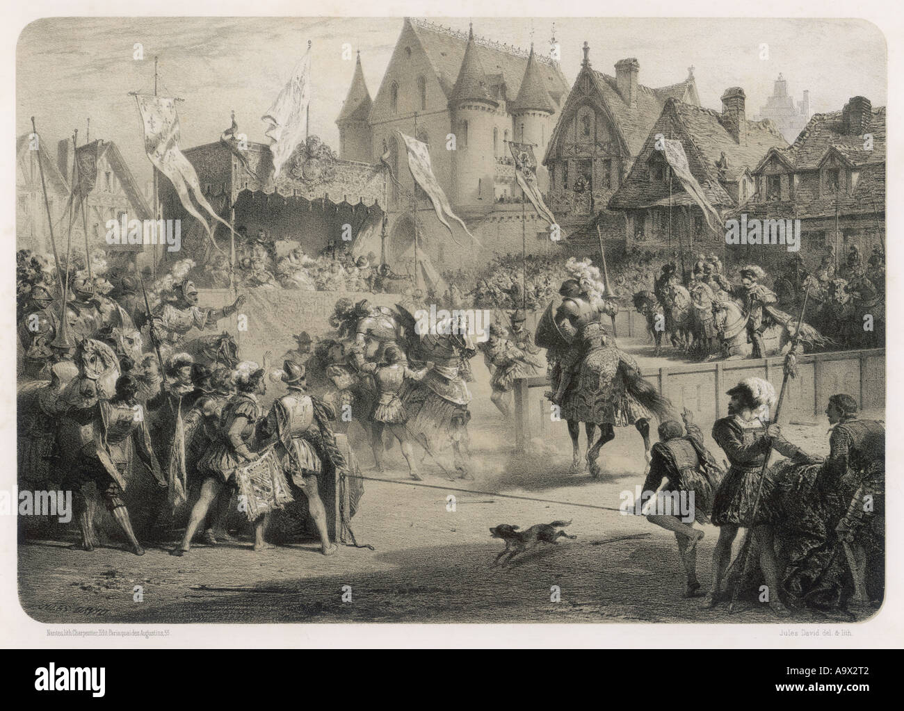 Death Of Henri Ii Stock Photo - Alamy