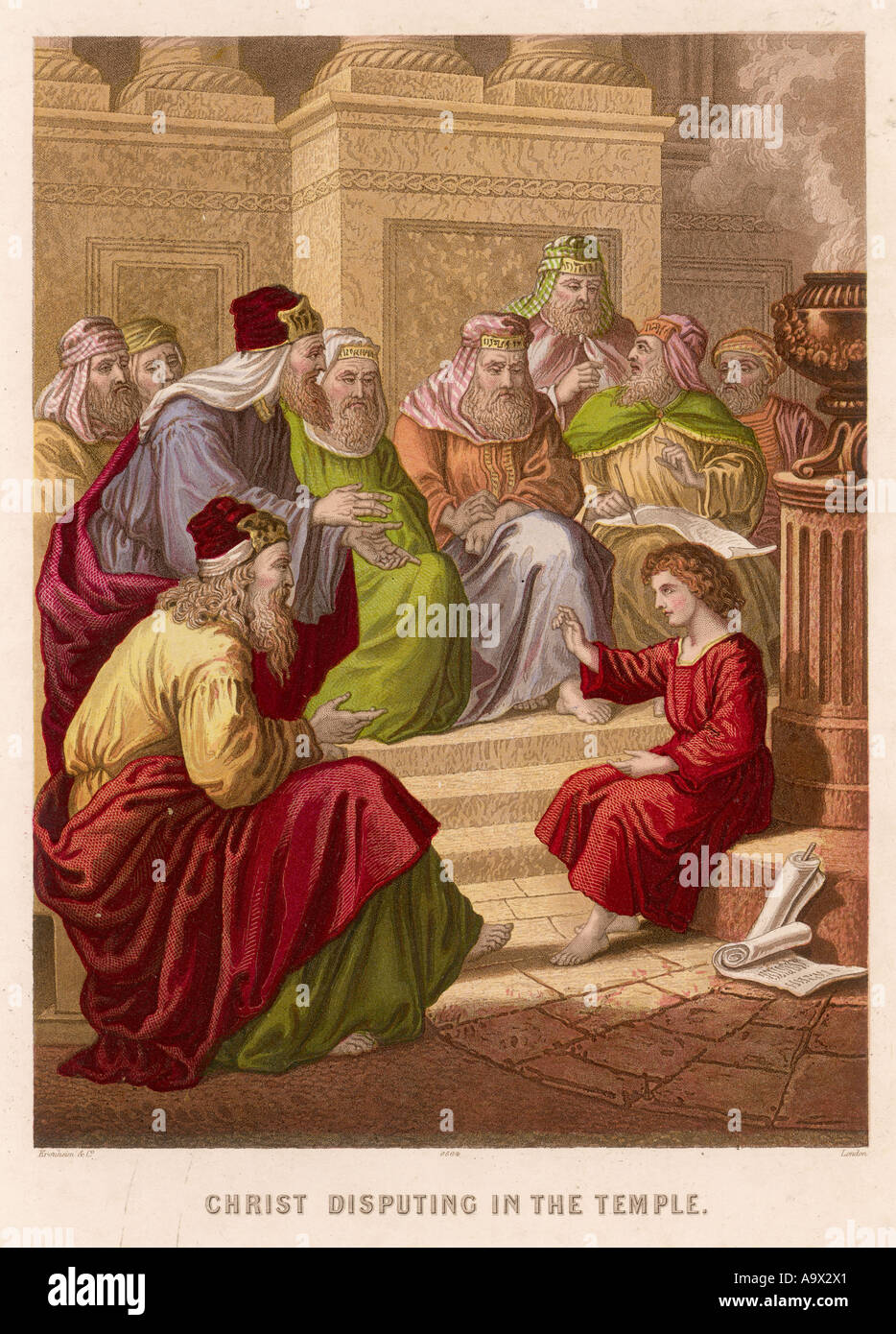 Jesus and the doctors hi-res stock photography and images - Alamy