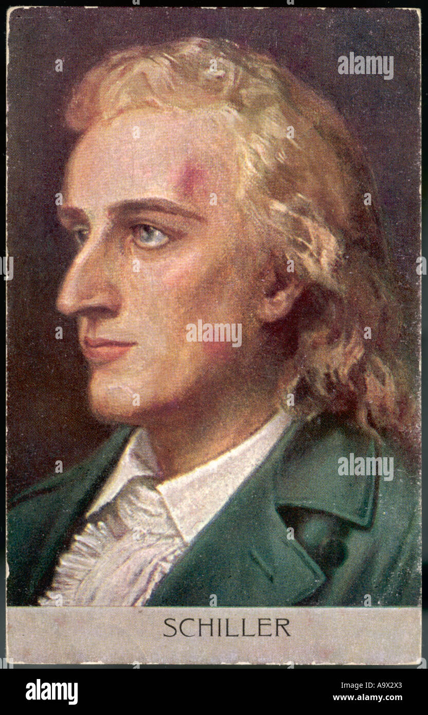 Schiller postcard hi-res stock photography and images - Alamy