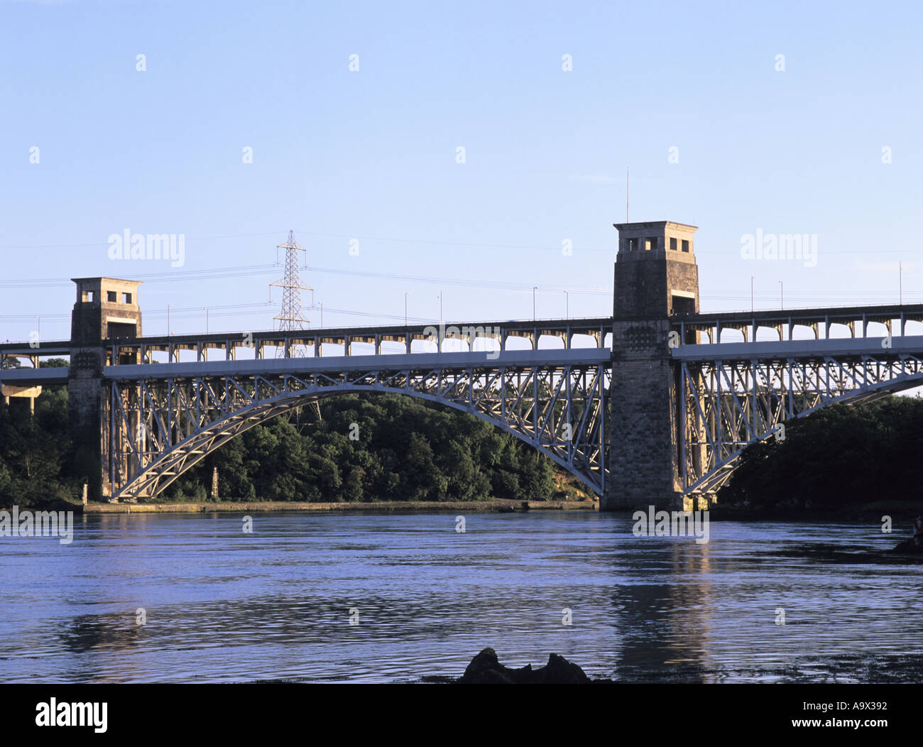 Menai ISLE OF ANGLESEY NORTH WALES UK August Robert Stephensons ...