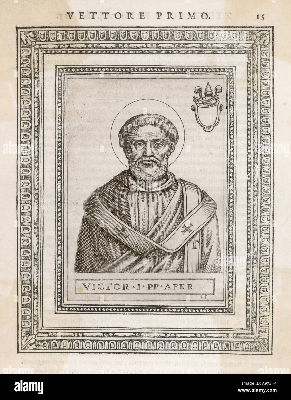 Pope Victor I Stock Photo - Alamy