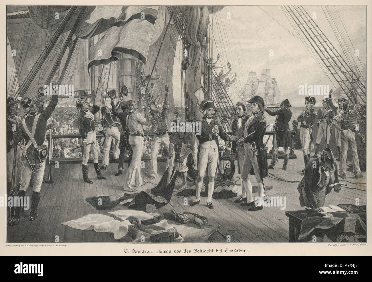 Nelson orders his famous signal hi-res stock photography and images - Alamy