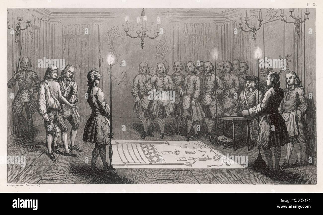 Paris Lodge 1740 Stock Photo - Alamy