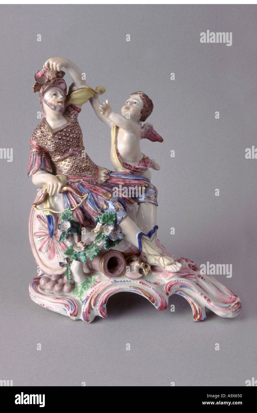 Bow Porcelain A group of Mars with Cupid Circa 1760 from the collection ...