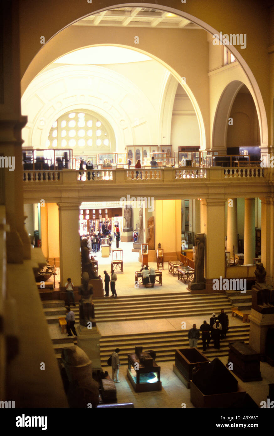 STAIRCASE EGYPTIAN ANTIQUITIES MUSEUM (©MARCEL DOURGNON 1902) CAIRO ...