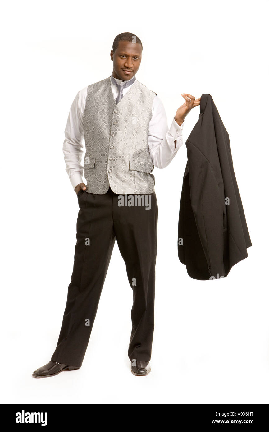 Attractive young man looking very smart in wedding clothes Stock Photo ...
