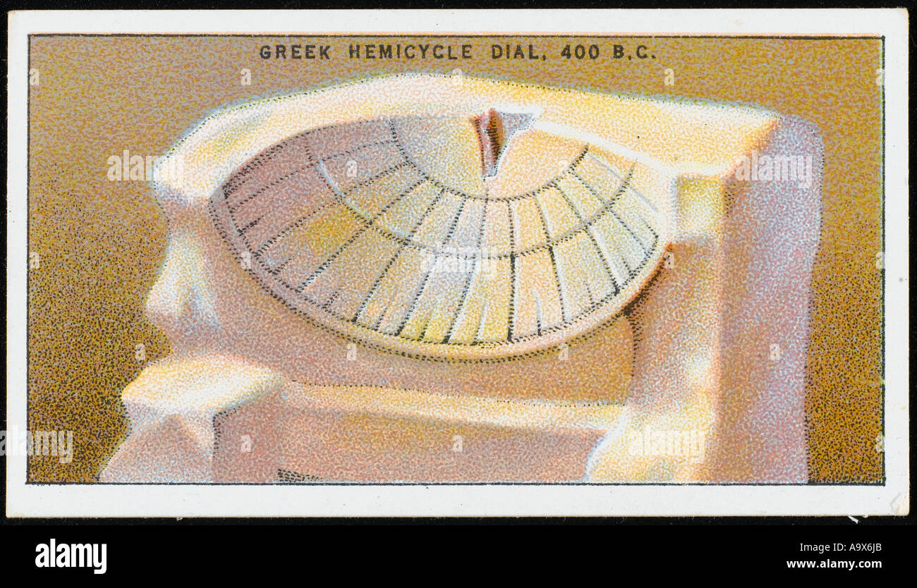 Greek Hemicycle Dial Stock Photo - Alamy