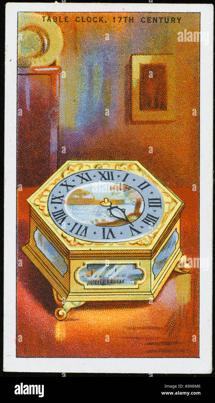 C17 Table Clock Stock Photo - Alamy