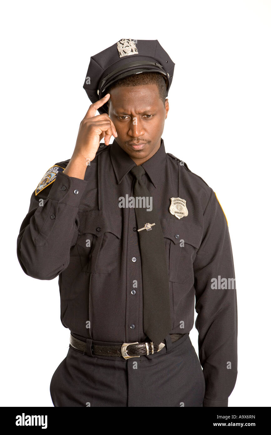 Confused african american police hi-res stock photography and images ...