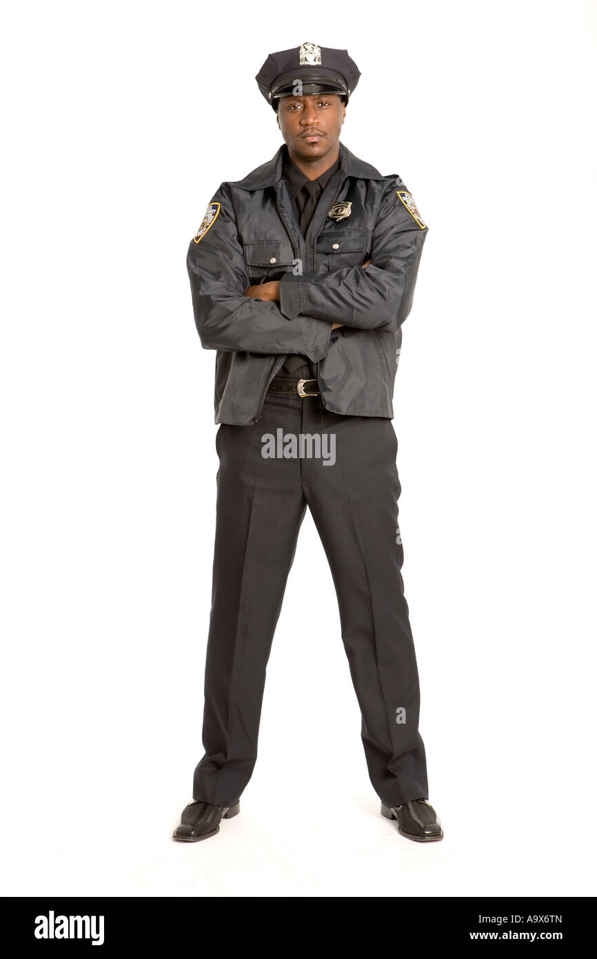 Policeman usa black man hi-res stock photography and images - Alamy