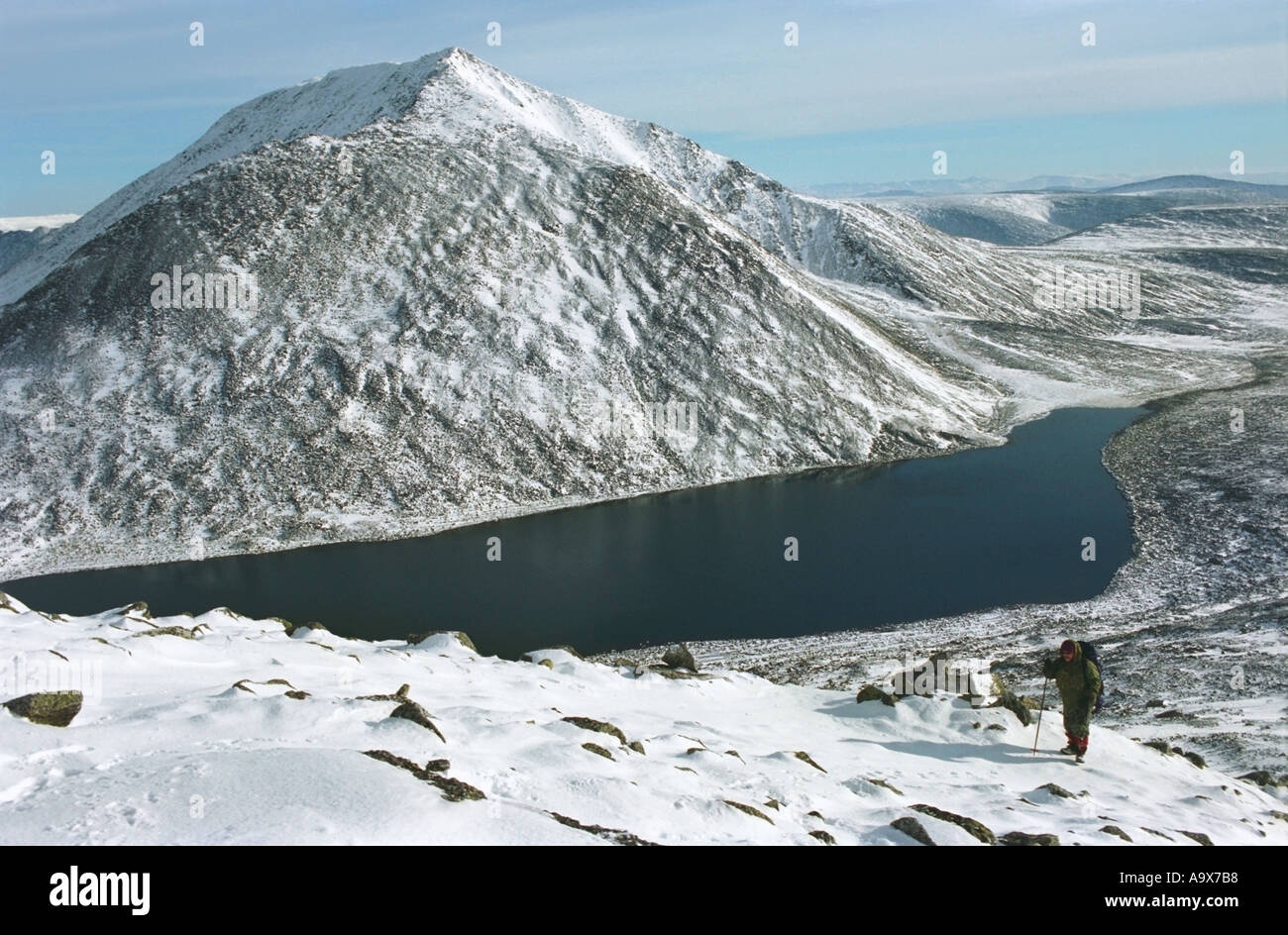 Mountain climbers are going up the Narodnaya Mount Slope The Polar ...