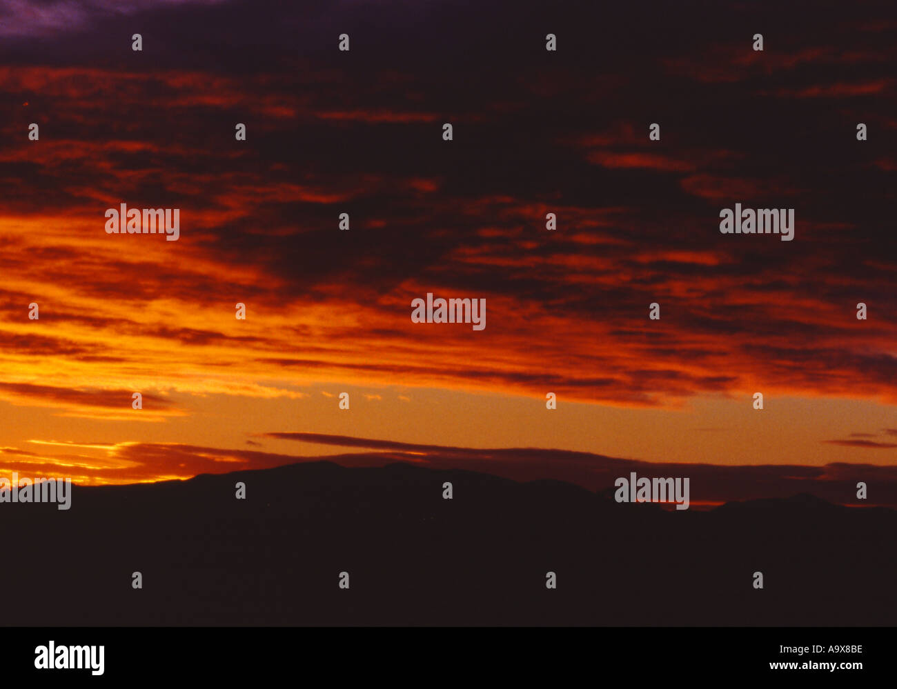 Mountain sunset Scotland Stock Photo - Alamy