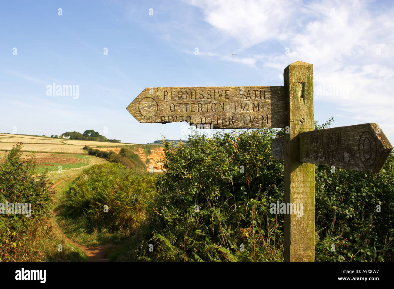 East devon way sign hi-res stock photography and images - Alamy