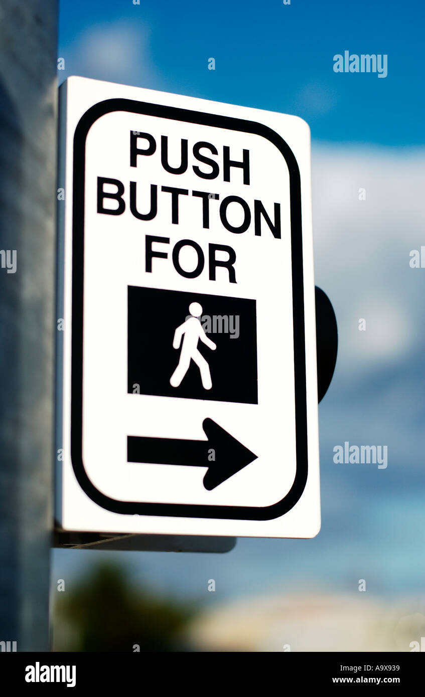Arrow button on pole hi-res stock photography and images - Alamy